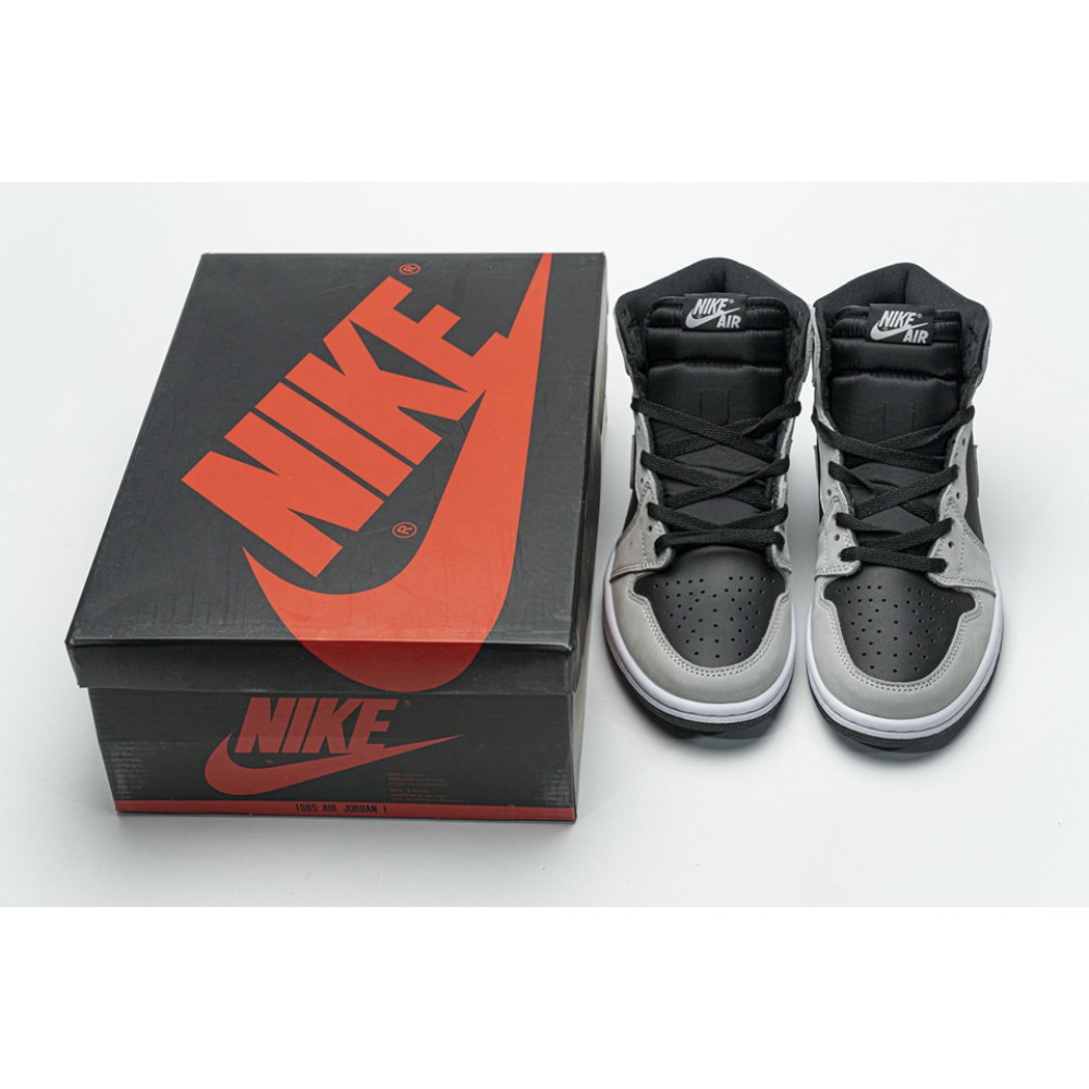 Nike Air Jordan 1 Shadow 2.0 Black Light Smoke Grey 555088-035