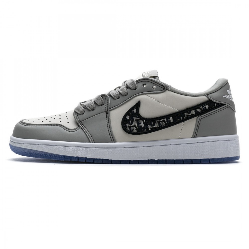 Nike CN8608-002 Dior x Air Jordan 1 Low Wolf Grey