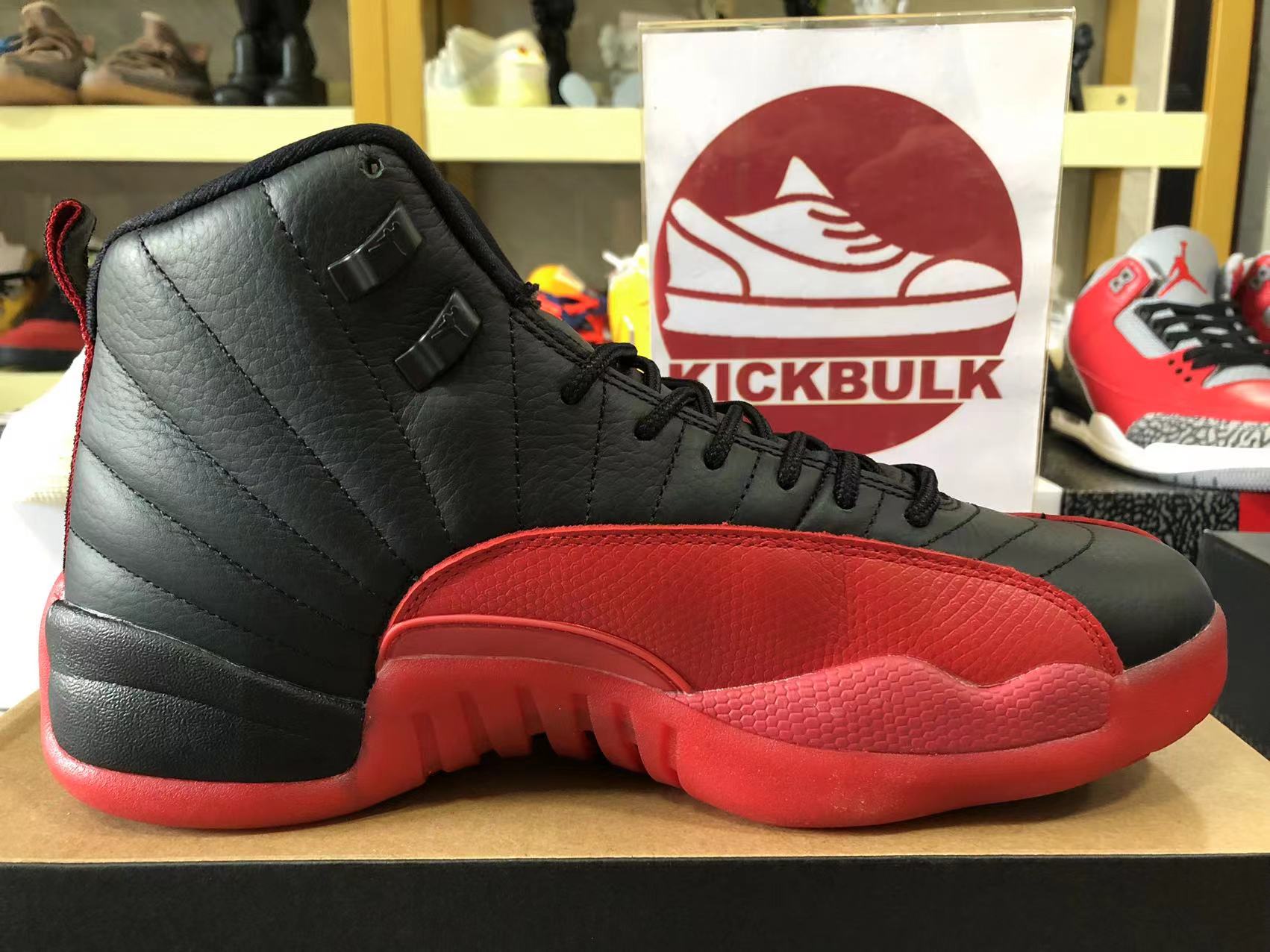 AIR JORDAN 12 RETRO 'FLU GAME' 2016 130690-002 Kickbulk Sneaker shoes ...