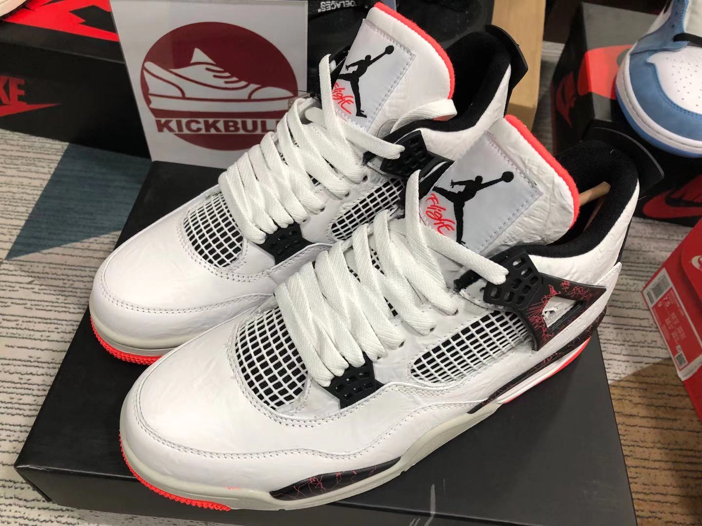 Air Jordan 4 Retro 'Pale Citron' 308497-116 Kickbulk Sneaker Camera photos