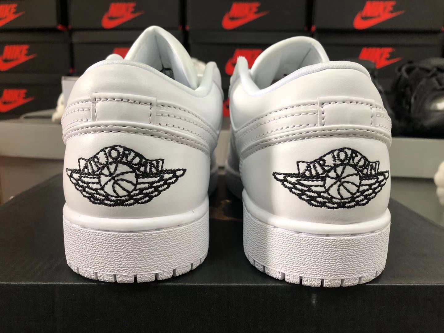 Air Jordan 1 Low White Black 553560-101 Kickbulk Sneaker Camera photos ...