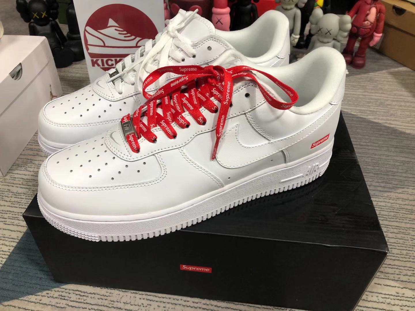 Supreme X Nike Air Force 1 Low 'Box Logo - White' CU9225-100 Kickbulk ...