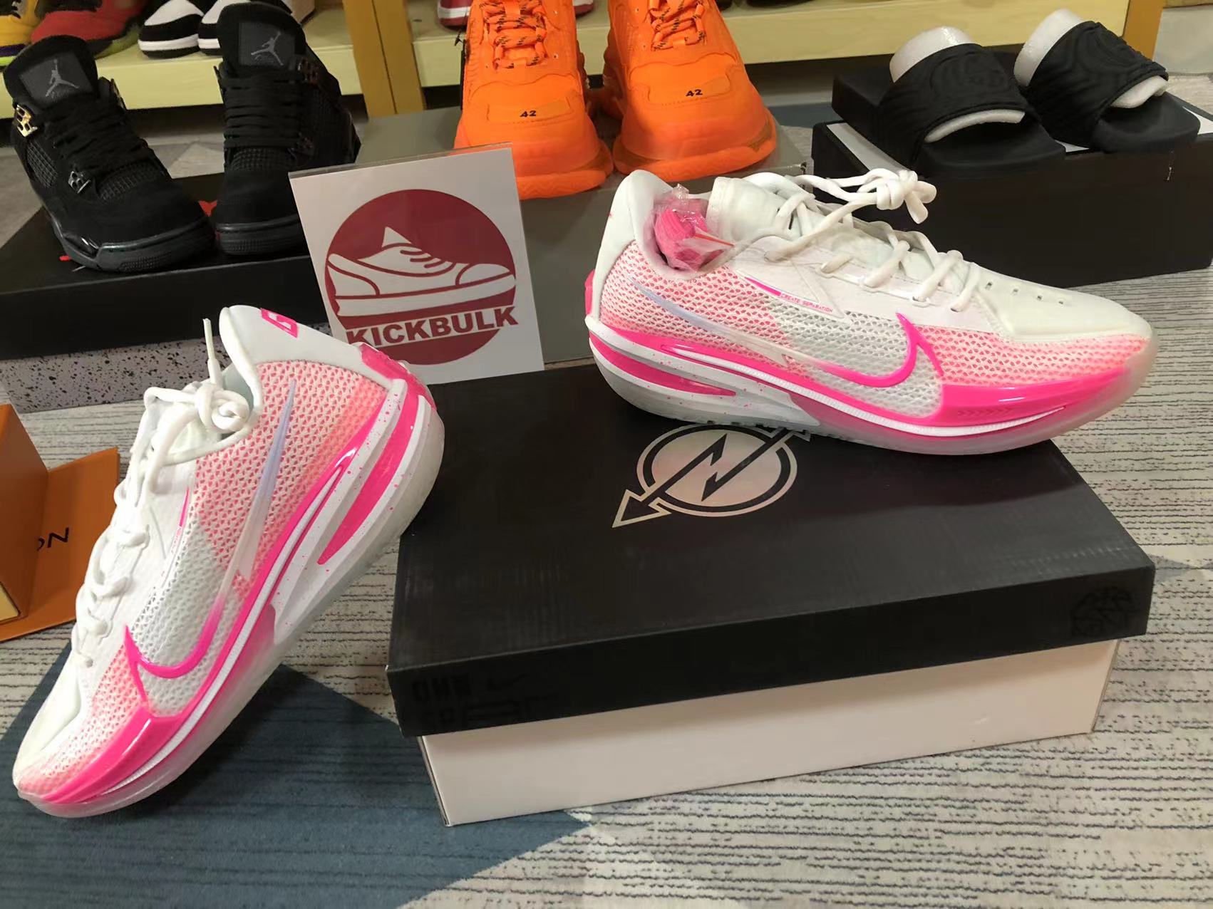 NIKE AIR ZOOM GT CUT 'PURE PLATINUM PINK BLAST' 2022 CZ0175-008 ...