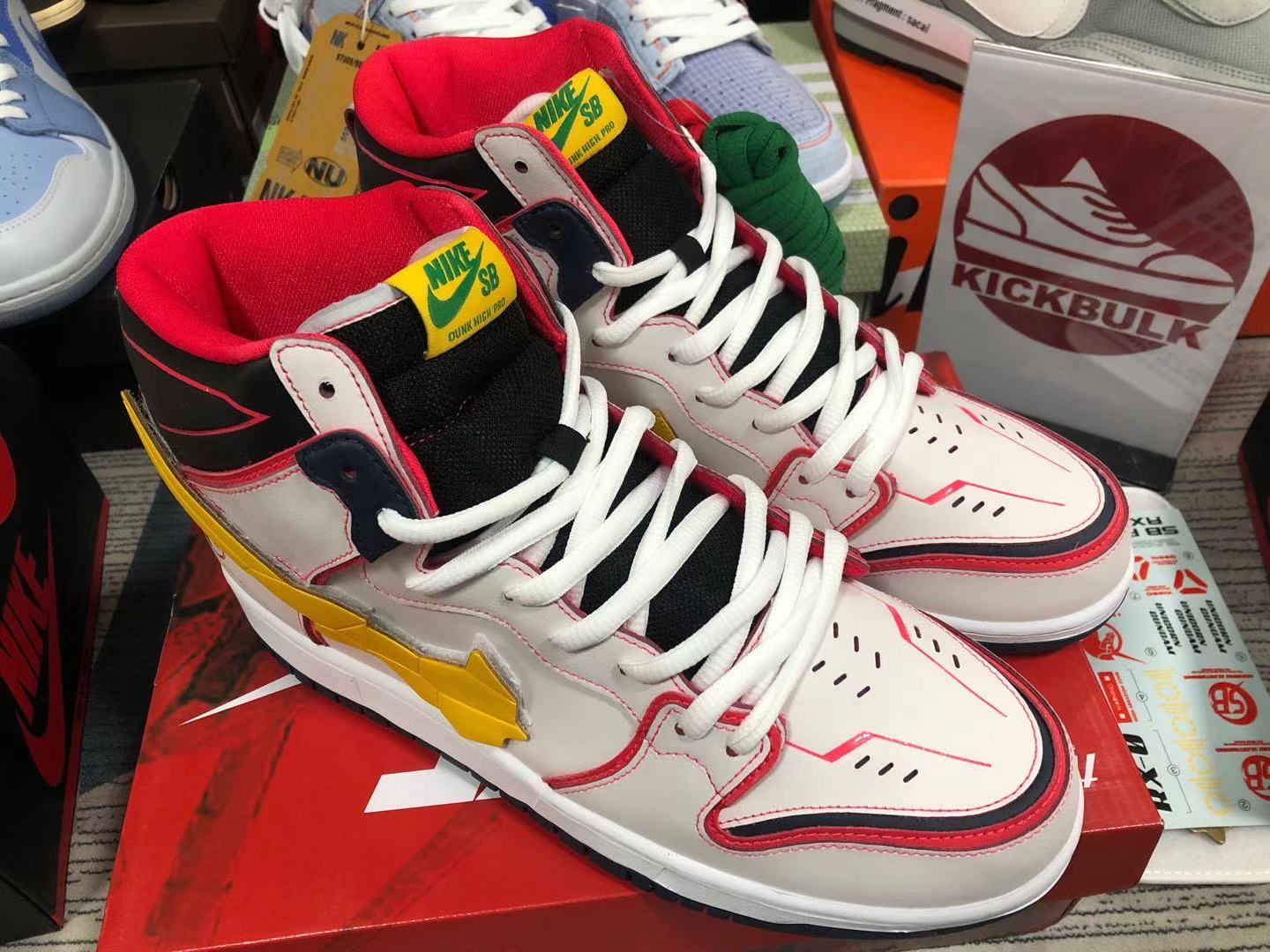 GUNDAM X DUNK HIGH SB 'PROJECT UNICORN - RX-0' DH7717-100 Kickbulk ...