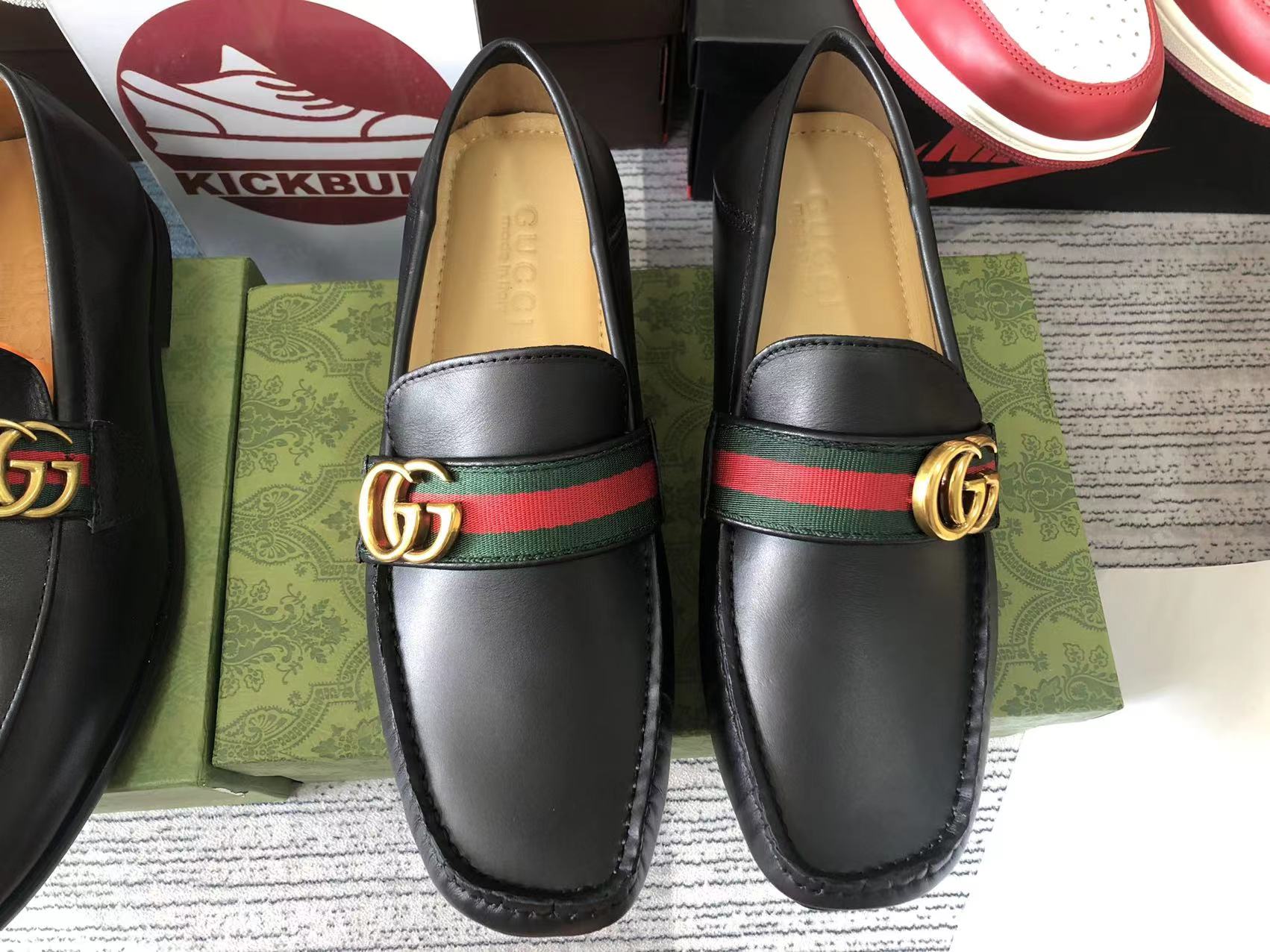 Kickbulk Custom made Gucci leather shoes quality control camera photos ...