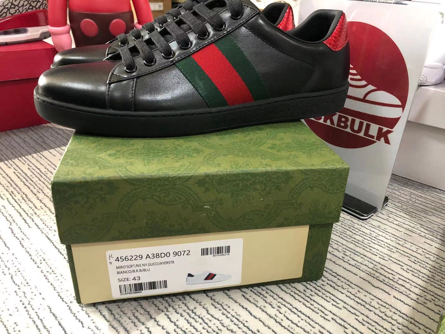 Custom Made GUCCI low-top Black shoes Kickbulk Sneaker Camera photos