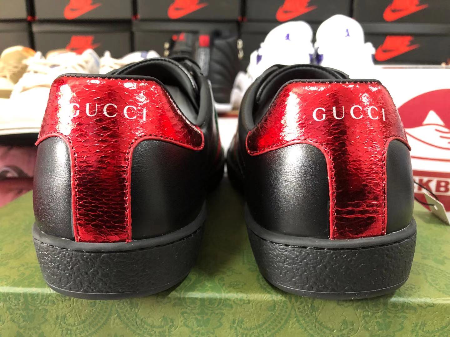 Custom Made GUCCI low-top Black shoes Kickbulk Sneaker Camera photos