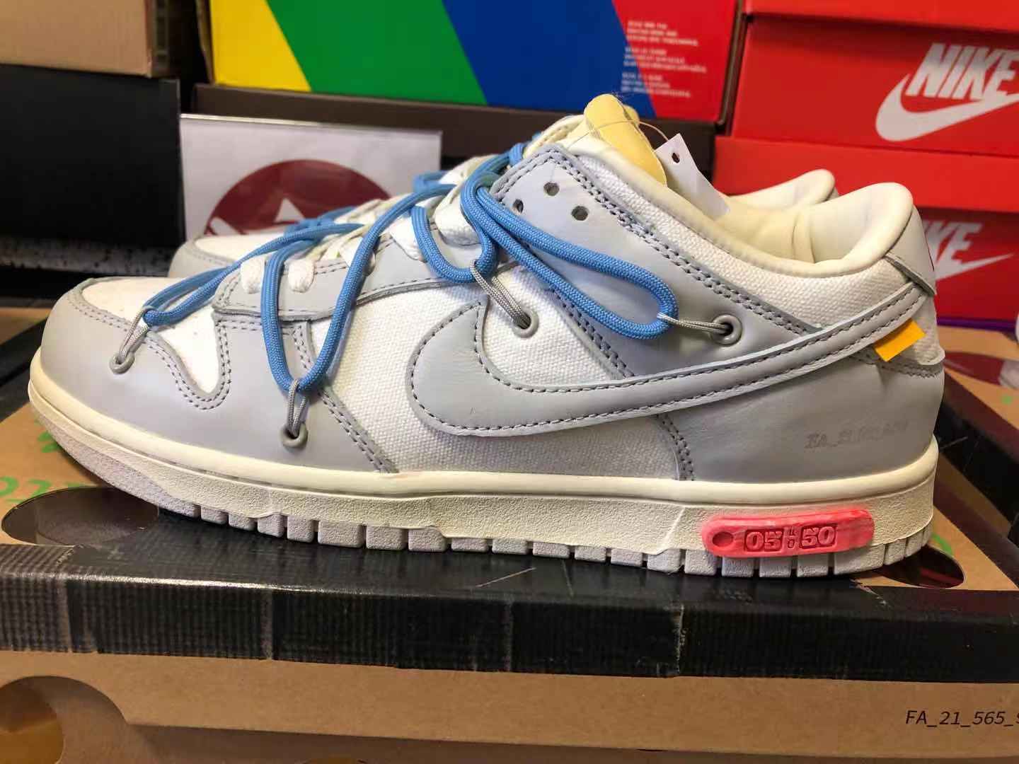 Off-White x Nike Dunk Low 'The 50' Dear Summer KickBulk Sneaker release